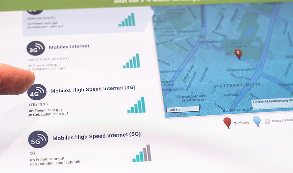 O2 Netzausbau Karte für LTE & 5G